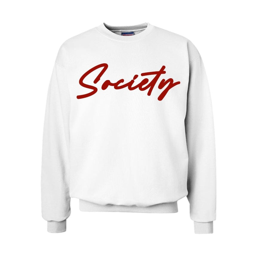 Society Script Crewneck – HIGH SOCK SOCIETY